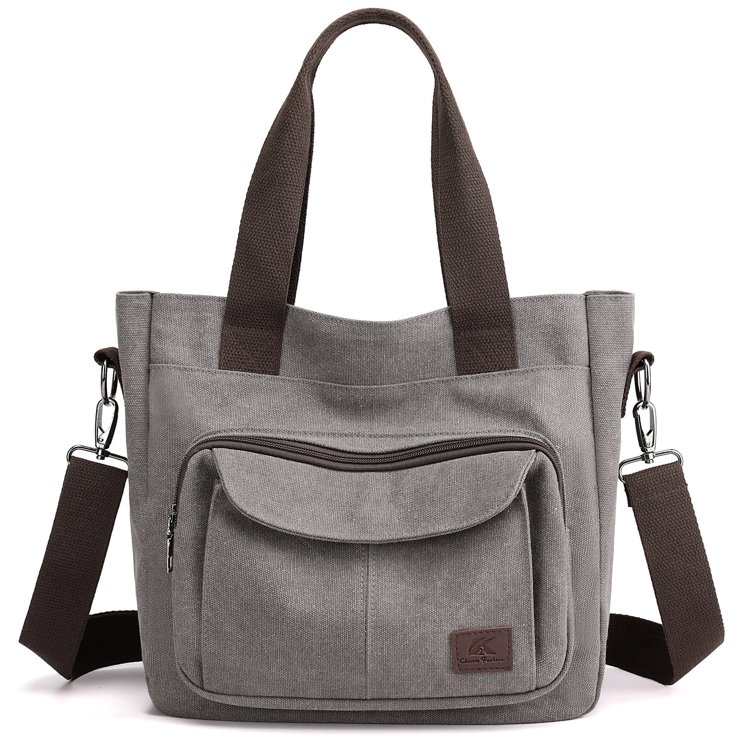 PlasMaller Women's Messenger Canvas Tote, Shoulder Crossbody Bag, Small ...