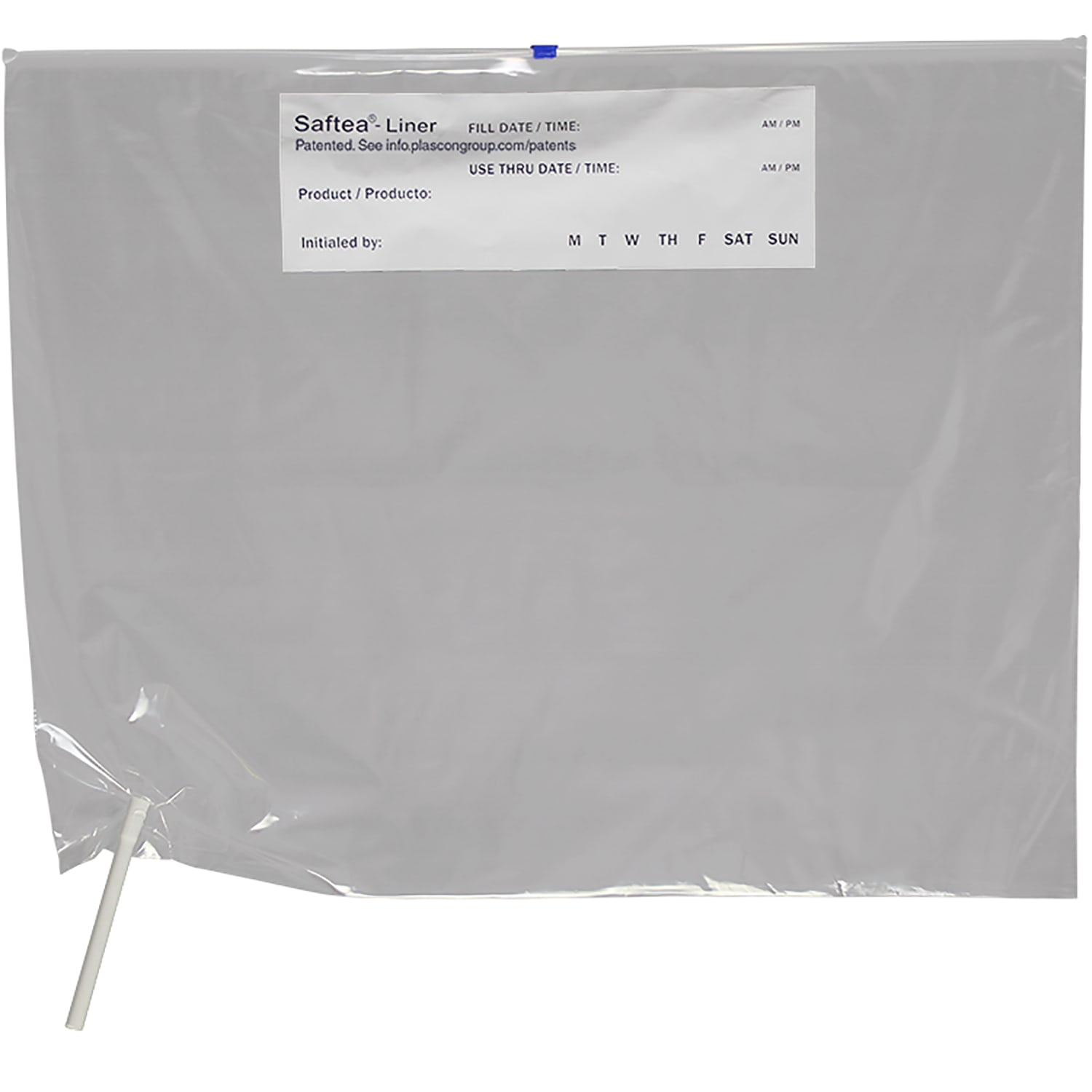 Plascon Saftea Tea Urn Liner with Tamper Zip Locking Seal and Writable ...