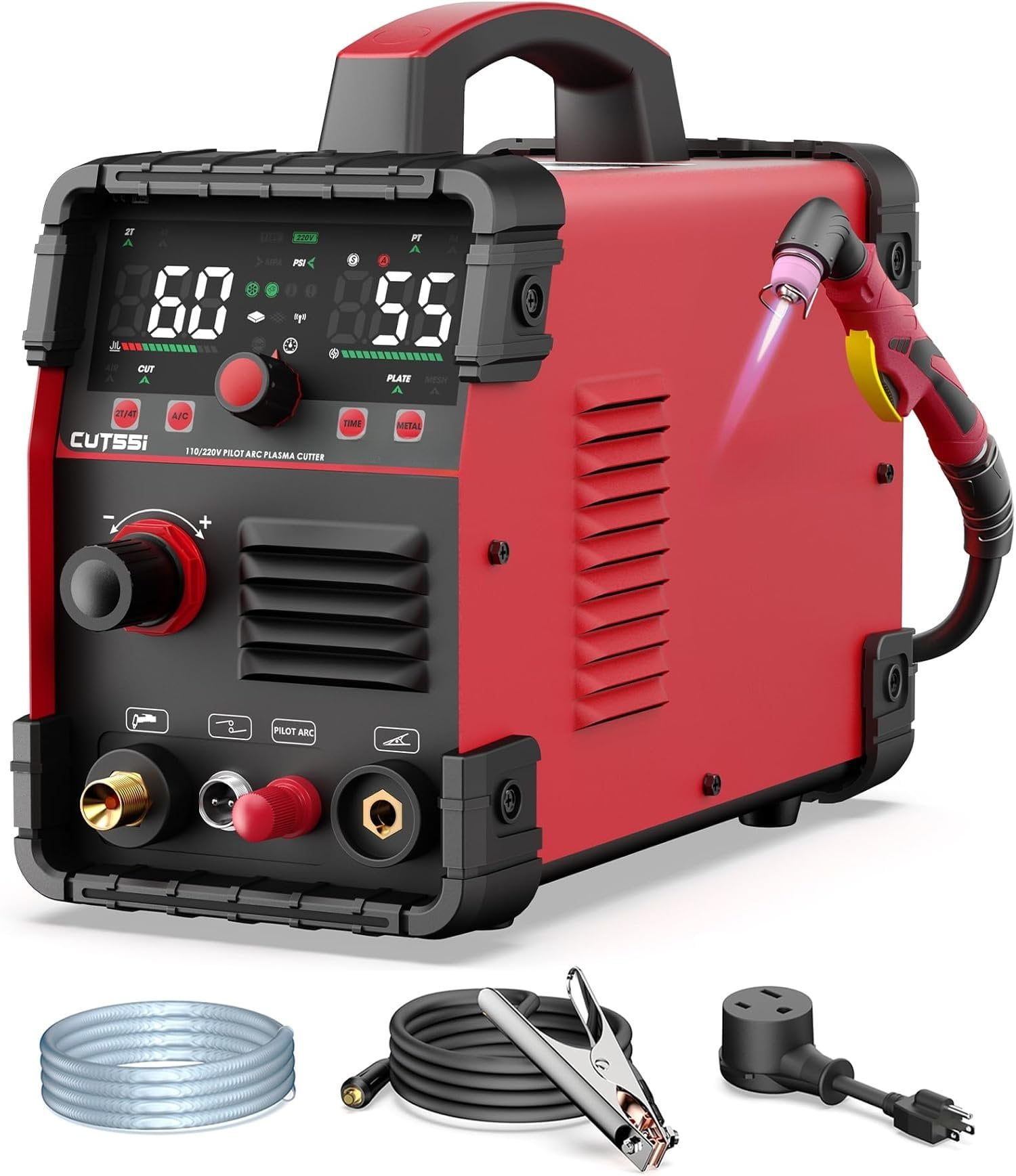 Plasma , 55Amps Plasma Machine CUT55i, Non-Touch Arc, 110/220V Dual ...