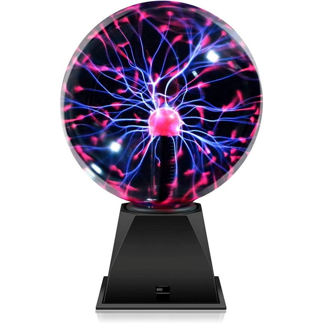 5 inch Extra Large Plasma Ball Lamp, Touch & Sound Sensitive Science ...