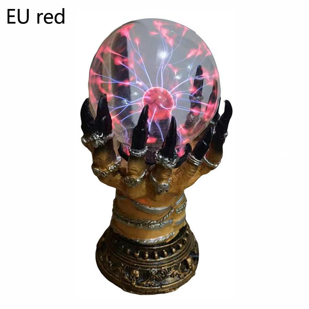 Plasma Ball - Plasma Ball Lamp with Base, Halloween Crystal in Witch ...