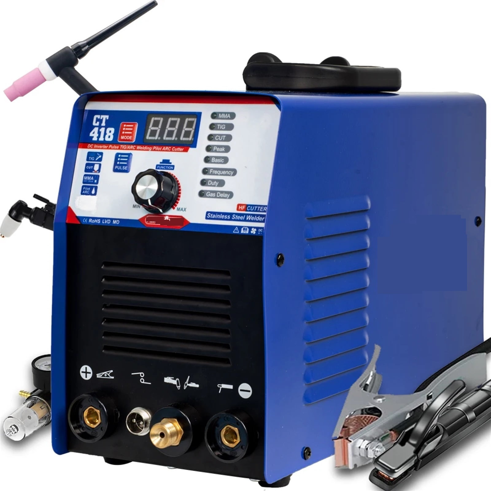 Plasma Cutter 4 in 1 Welding Machine CT418 Tig MMA CUT HF Pulse DC ...