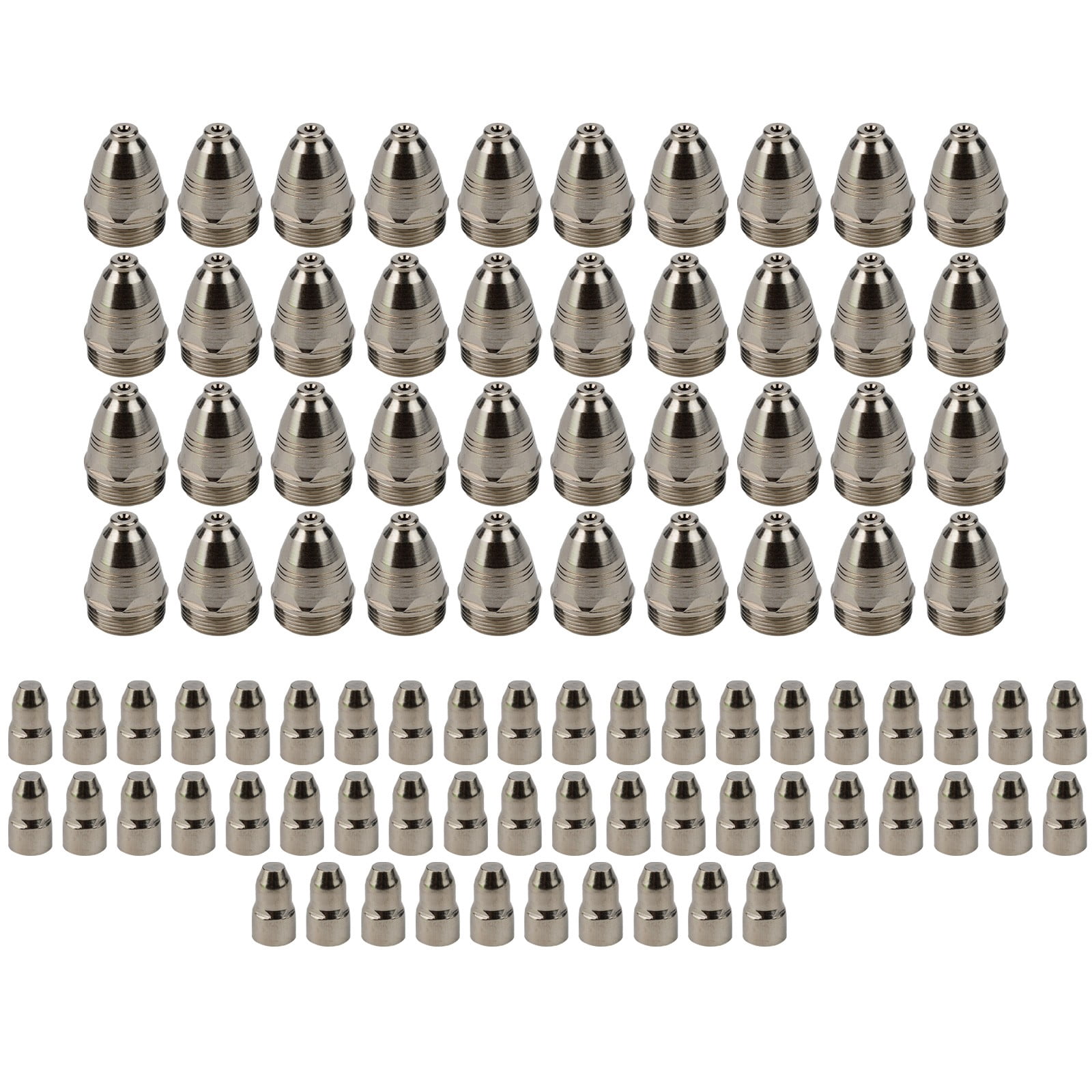 Plasma Cutting Essentials 100pcs of P80 Electrode Tips and Nozzles for ...