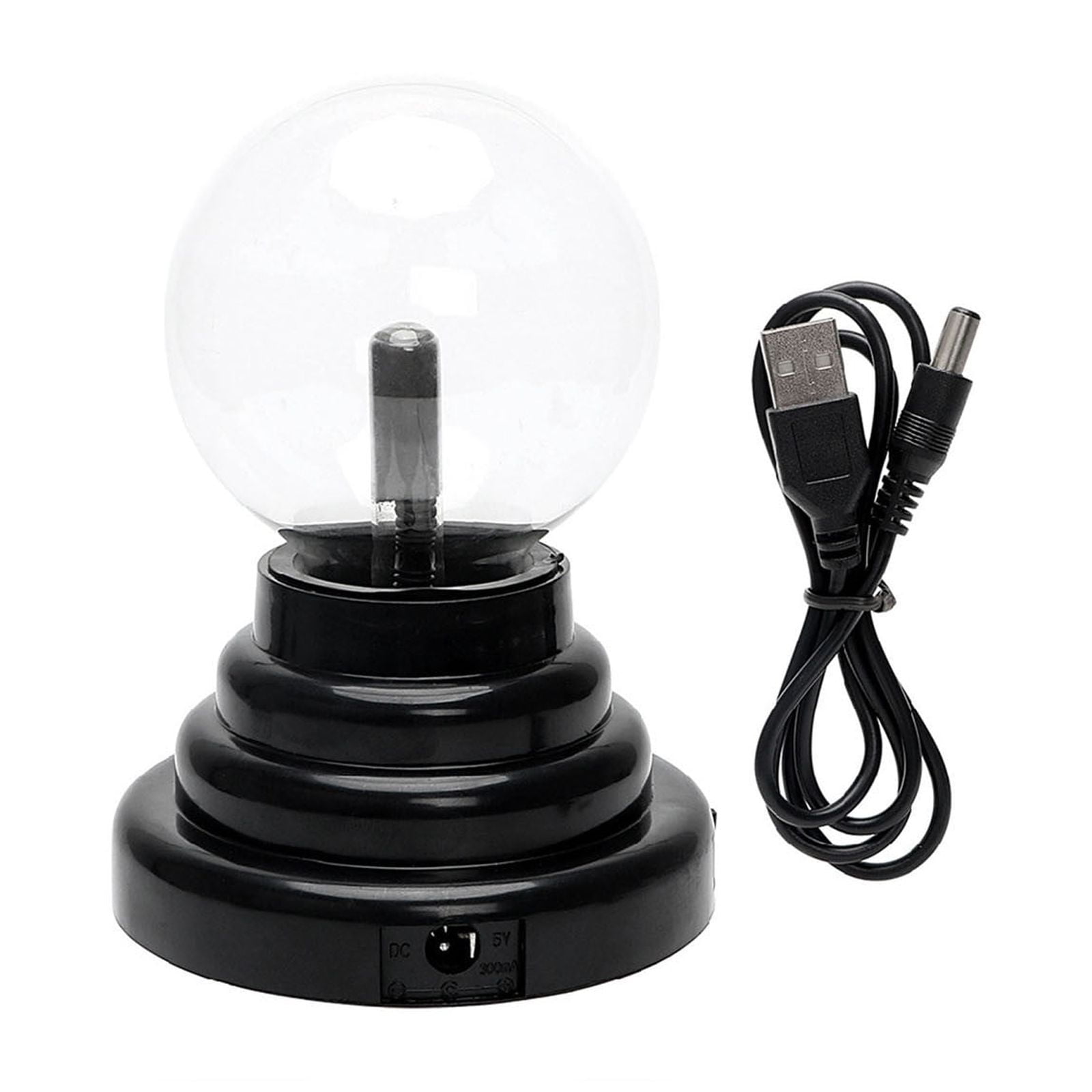 Plasma Lamp Light - 3-Inch Touch Sensitive USB/Battery Powered Globe ...