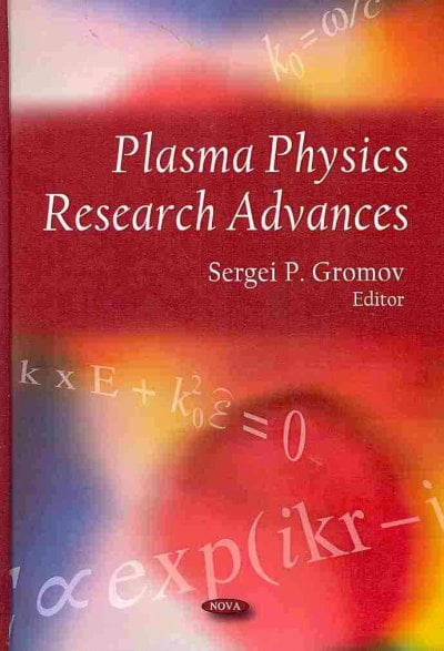 Pre-Owned Plasma Physics Research Advances - Walmart.com