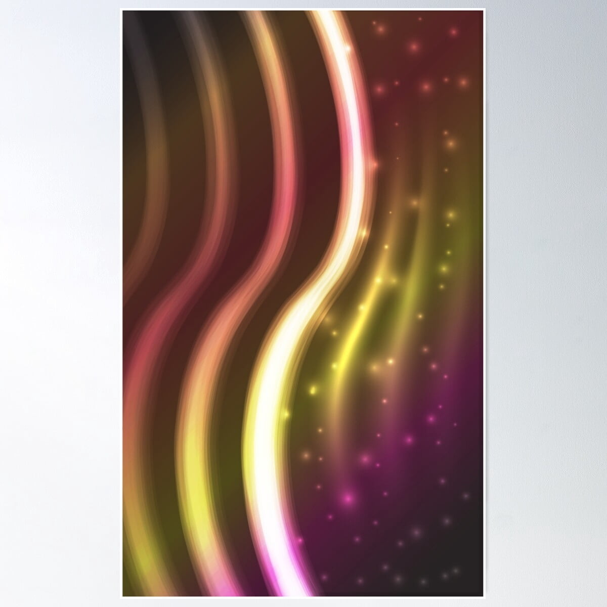 Plasma Warmth Poster Wall Art, Modern Wall Decor For Living Room ...