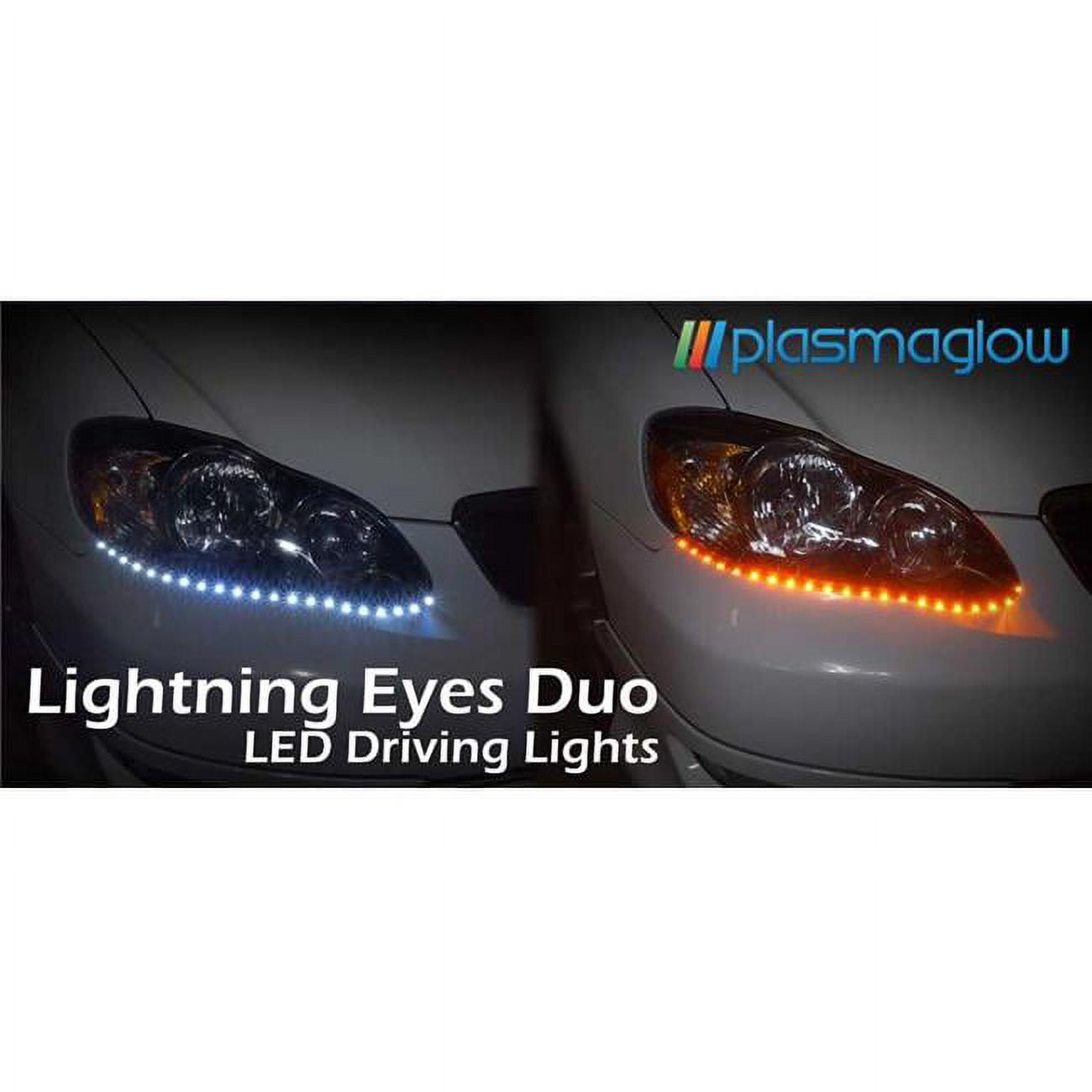 PlasmaGlow 11110 Lightning Eyes Duo Headlight Kit - BLUE - WHITE ...