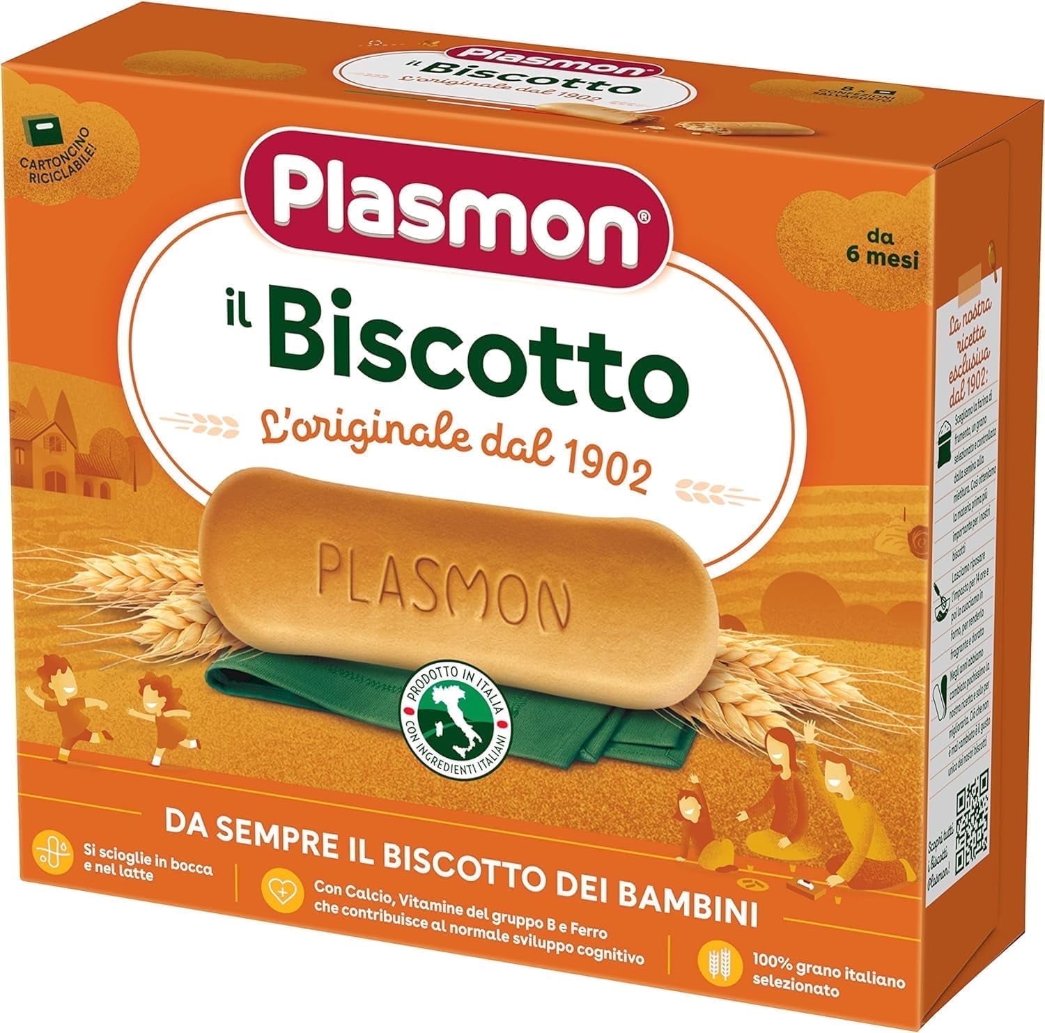 Plasmon Baby Biscuit Cookies, 11.28oz 320g, Kids Healthy Snacks ...