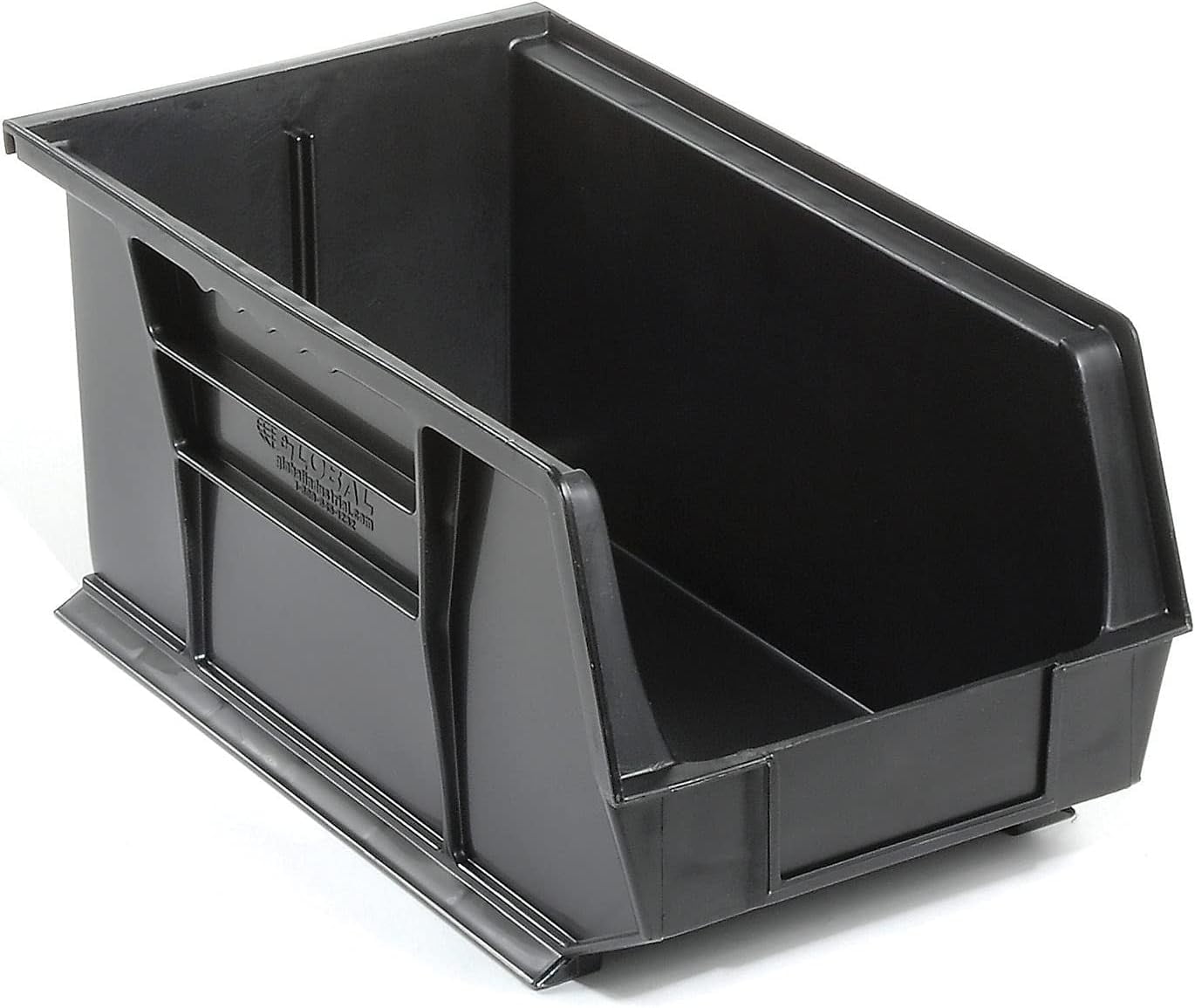 Plastc Stacking Bins - Parts Storage Bin 8-1/4 x 14-3/4 x 7, Black, Lot ...