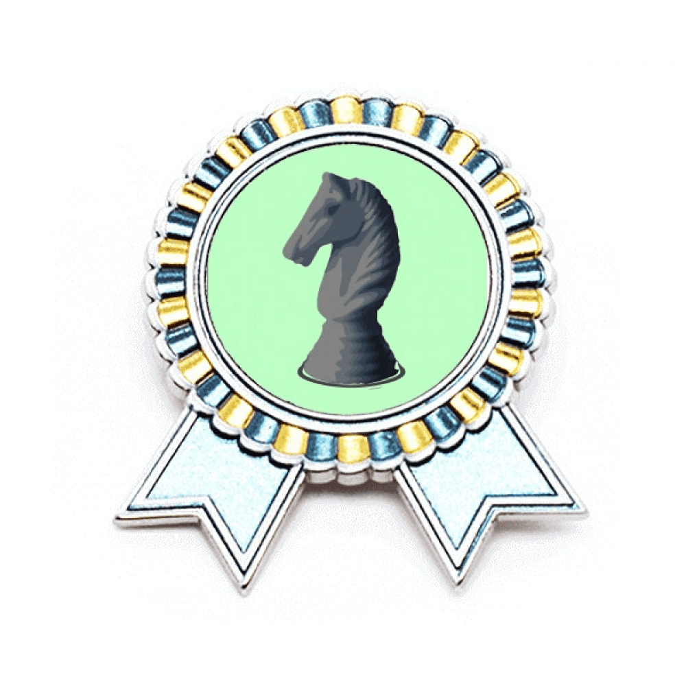 Plaster Knight Horse Chess Pieces Badge Brooch Pin Winner Award Medal ...