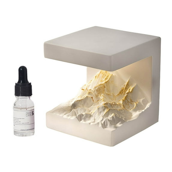 Plaster Material Snow Capped Night Light With Aromatherapy Oil Plug In ...