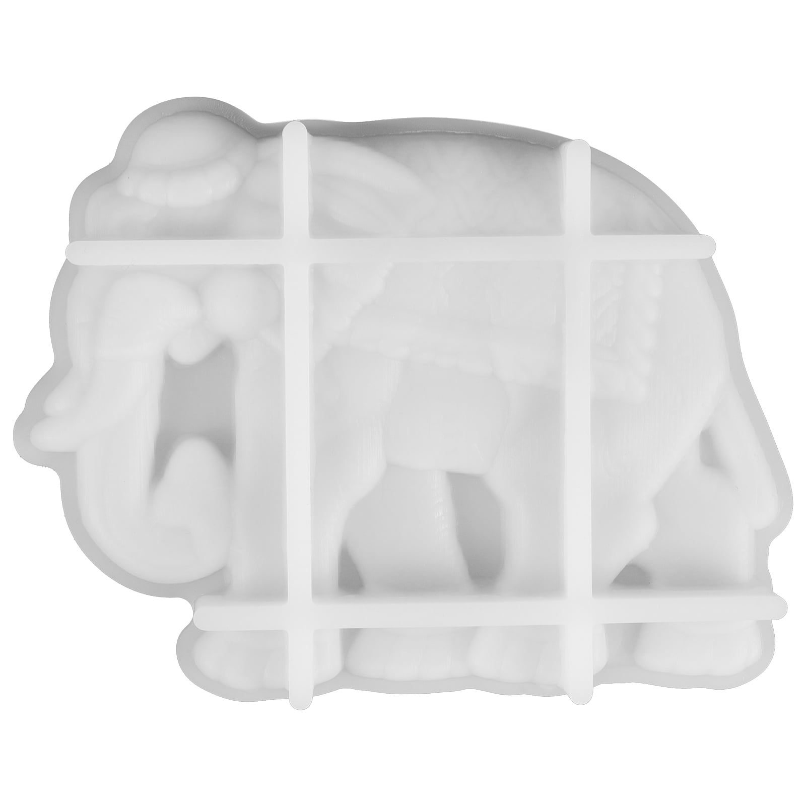 Plaster Painting Toy Lucky Ambient Elephant Statue Epoxy Mold - Walmart.com