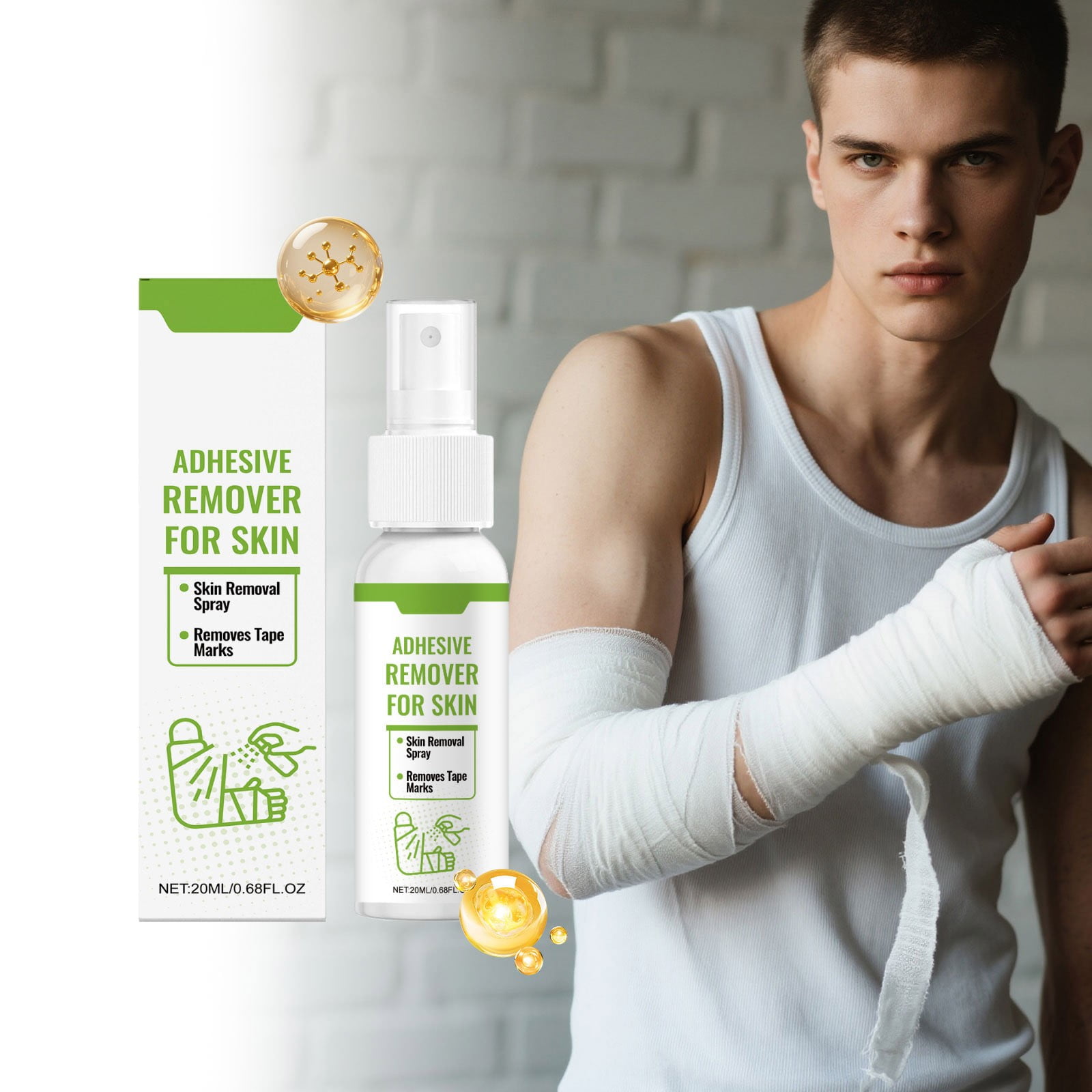 Plaster Remover Spray for Adhesive Removal, Gentle Spray for Bandage ...