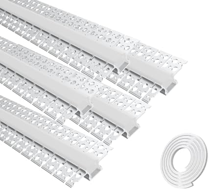 Plaster-in LED Channel 5Pack 1M/3.3ft,Bendable Drywall Strip Light ...