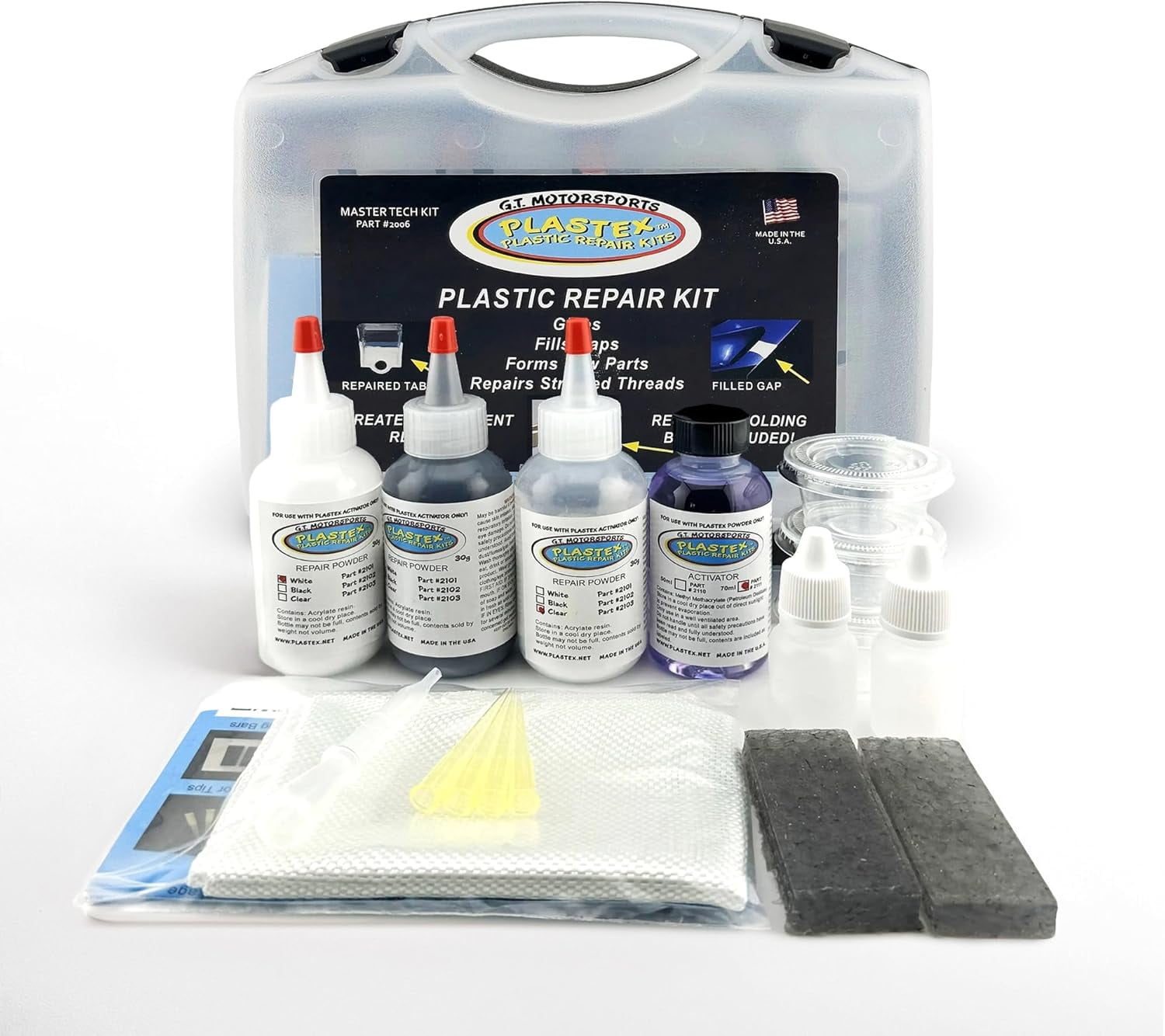 Plastex Plastic Repair Kit - Plastic Adhesive - Easily Glue, Repair or ...