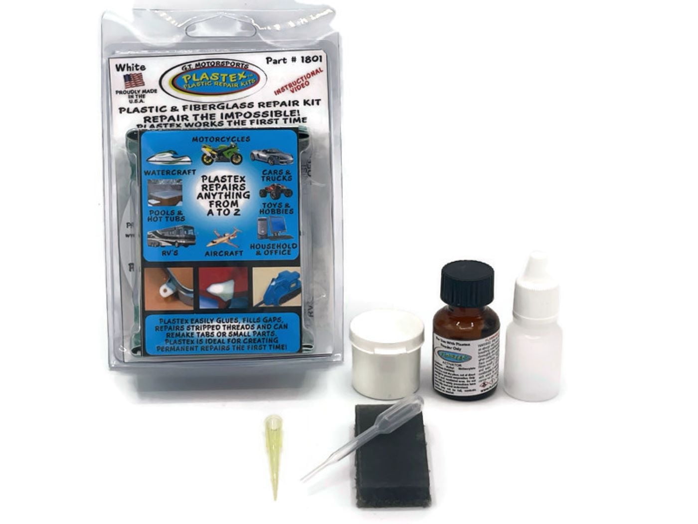 Plastex Plastic Repair Kits - Plastic Adhesive - Easily Glue, Repair or ...