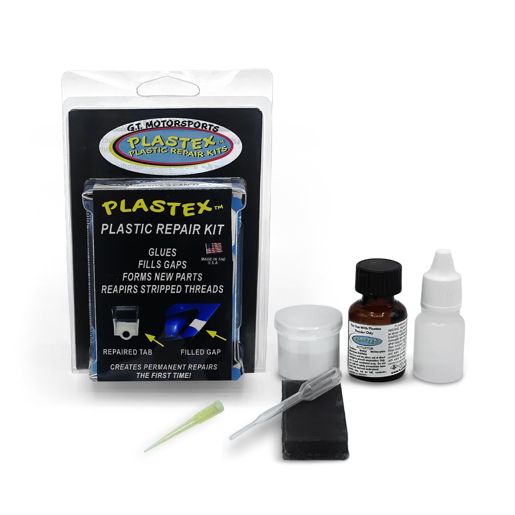 Plastex Plastic Repair Kits, Plastic Adhesive - Small Emergency Travel ...