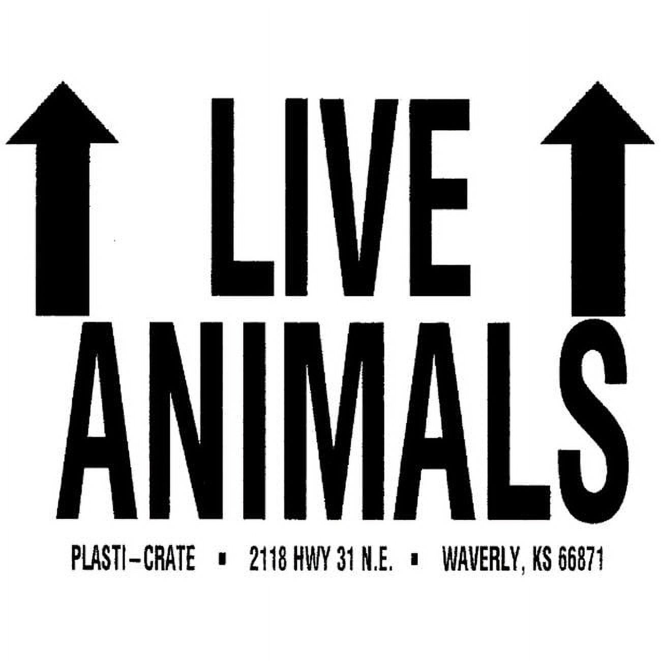 Plasti-Crate 010PC-LIVEANIMAL Shipping Labels - Walmart.com