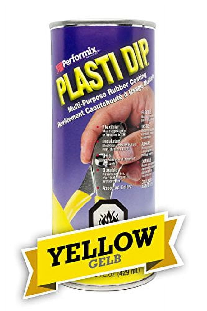 Plasti Dip Rubber Brush-on Paint Matte Yellow, 11oz (6 Pack) - Walmart.com