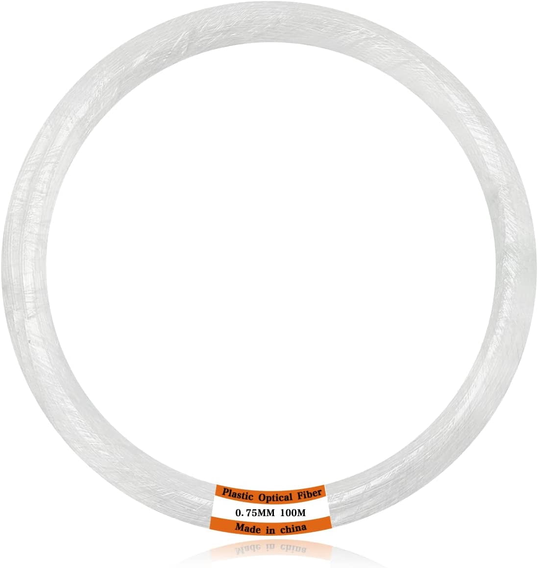 Plastic 0.03in/0.75mm Diameter 328ft(100Meter) PMMA Fiber Optic Roll ...