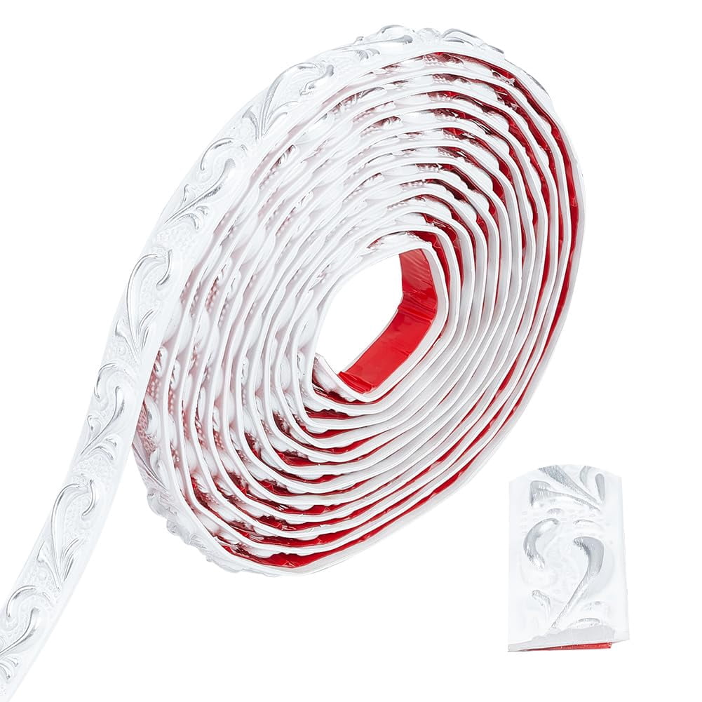 Plastic 1 roll 1 Roll Molding Trim Wall Trim Plastic Self-Adhesive ...