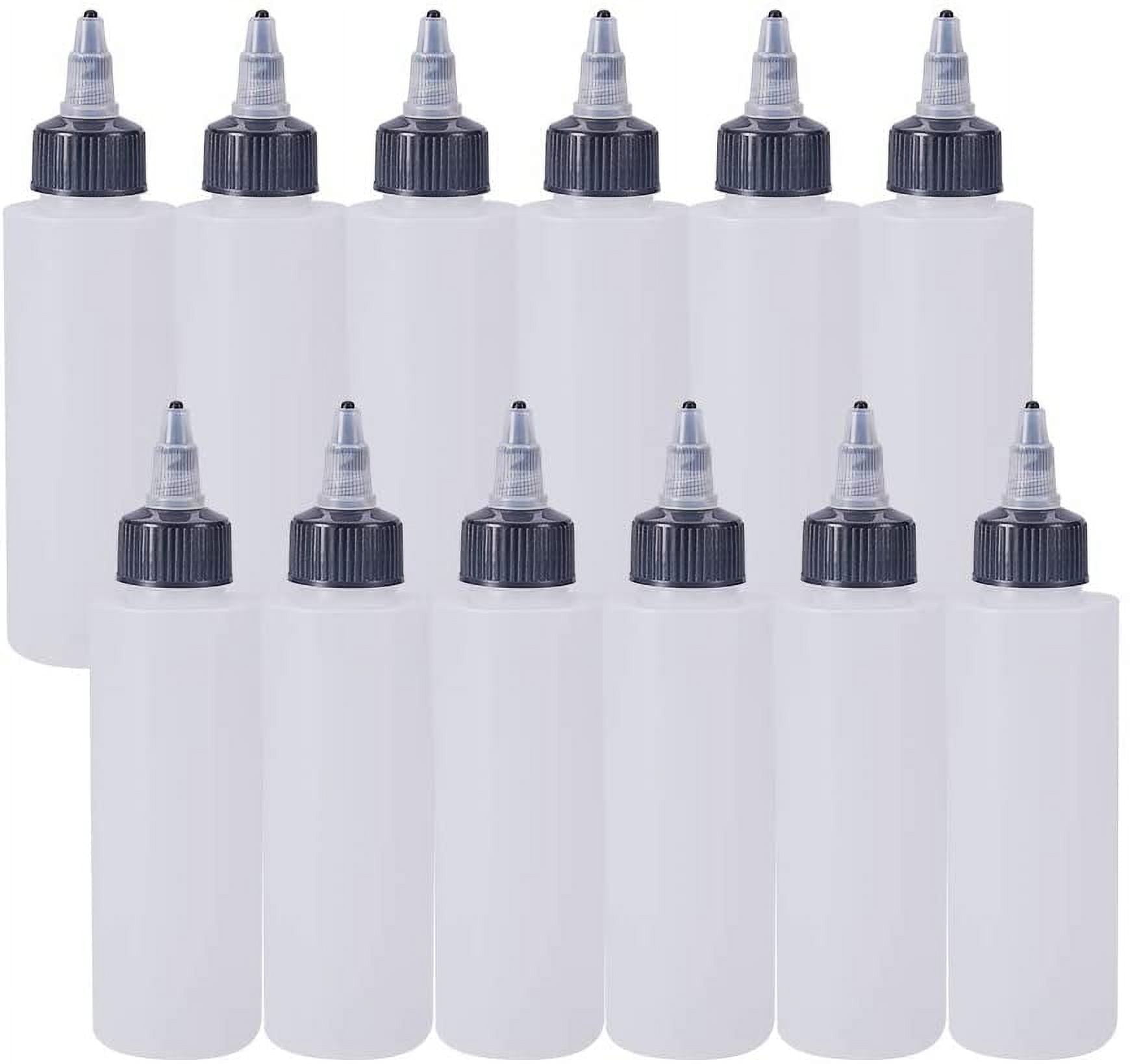 Plastic 1 set 12pack 4 Ounce Plastic Squeeze Dispensing Bottles with ...
