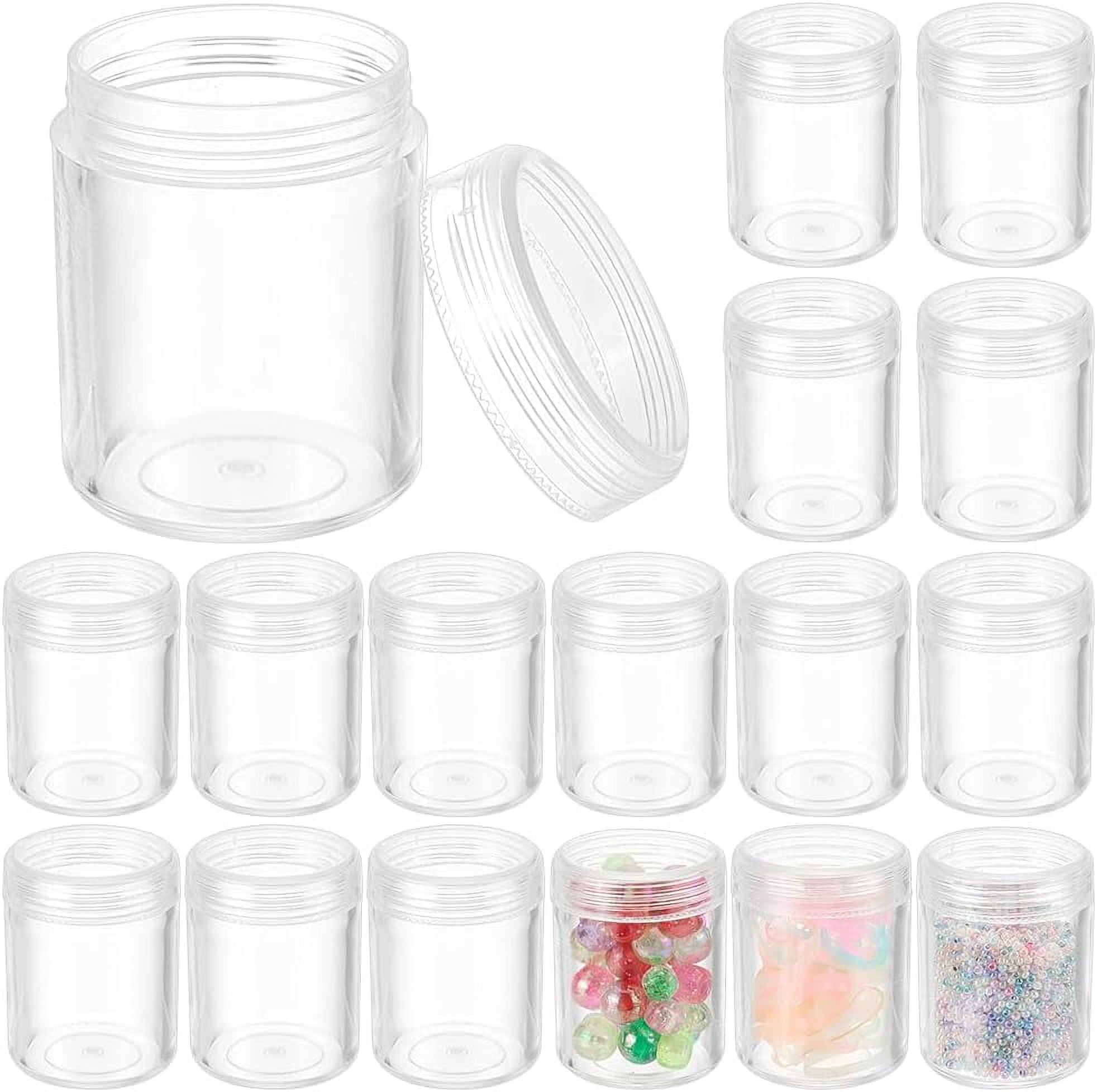Plastic 1 set Column Plastic Bead Containers Clear 39x50mm 24pcs/set ...