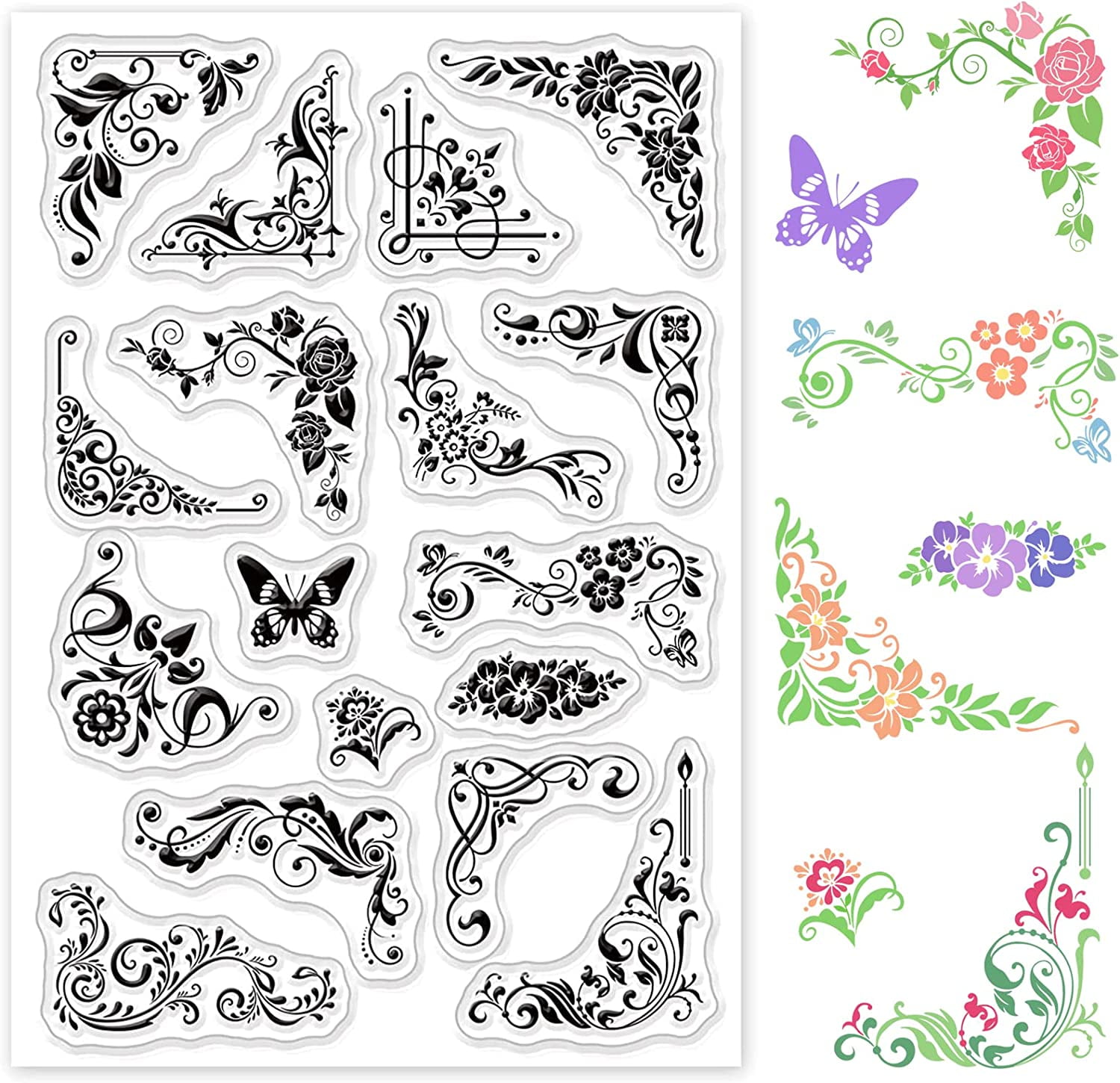 Plastic 1 sheet PVC Plastic Stamps for Scrapbooking Photo Album ...