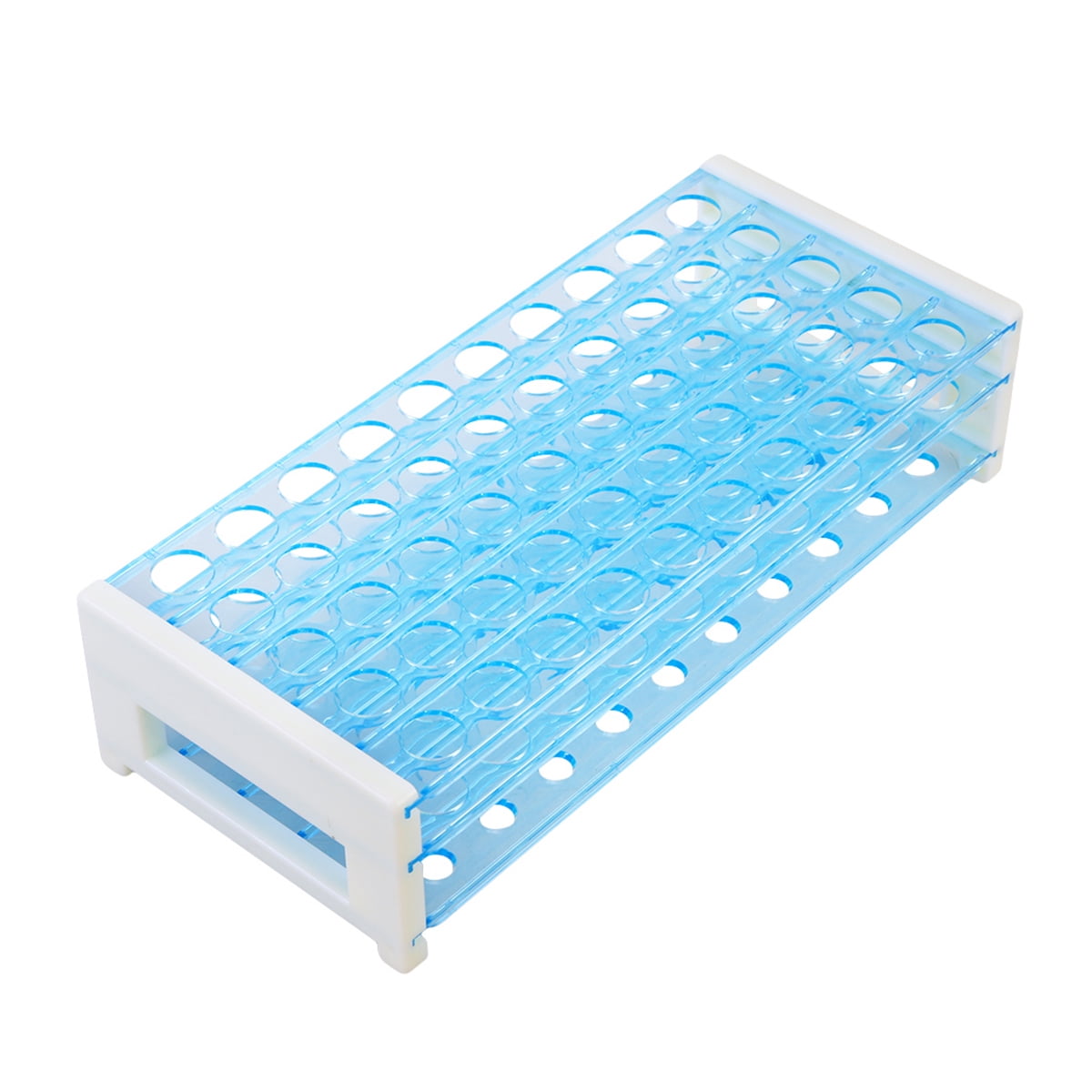 Plastic 15mm/50 Vents 3 Layers Test Tube Rack Holder Pipe Stand School ...