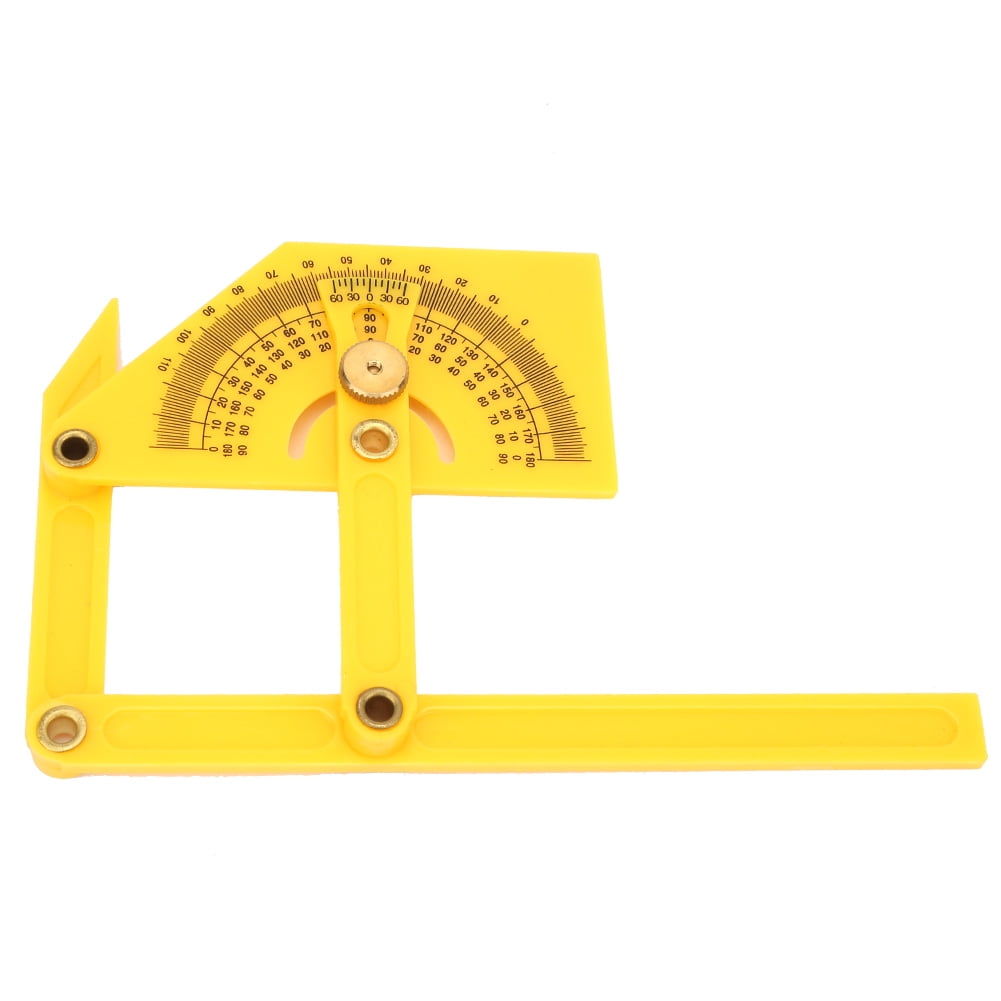 Plastic 180 Degree Pointer Protractor Angle Ruler Woodworking Measuring ...
