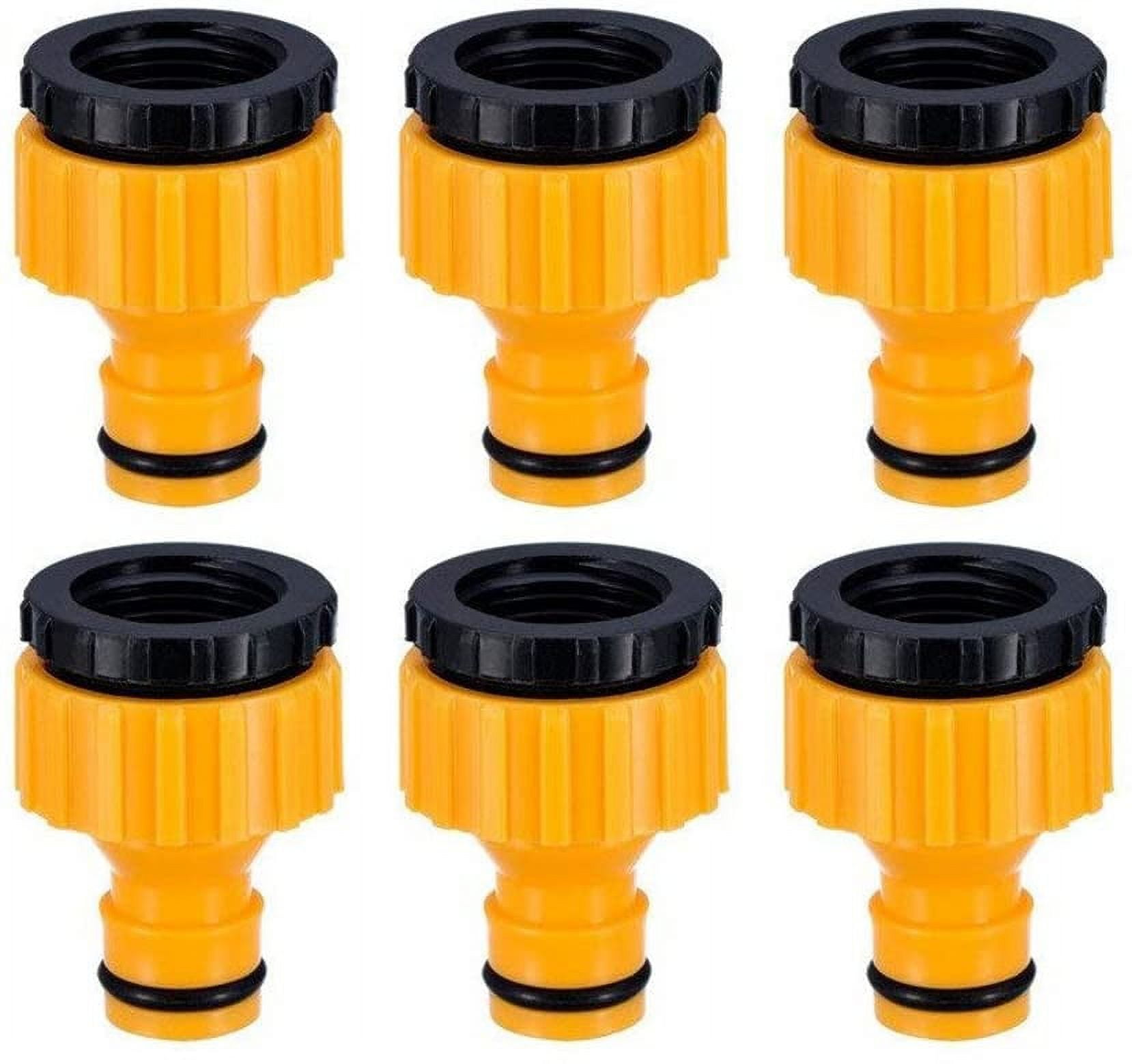 Plastic 3/4'' and 1/2'' 2in1 Threaded Faucet Connector Tap Connector ...