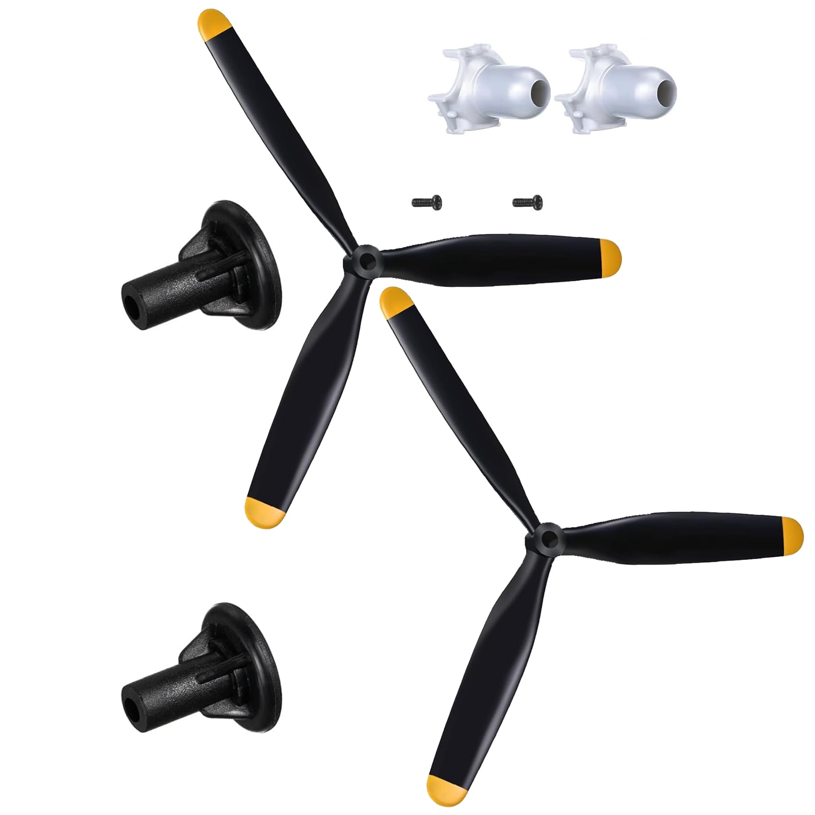 Plastic 3 Blade Propeller Set for Radio Control Aircraft T28 P47 And ...