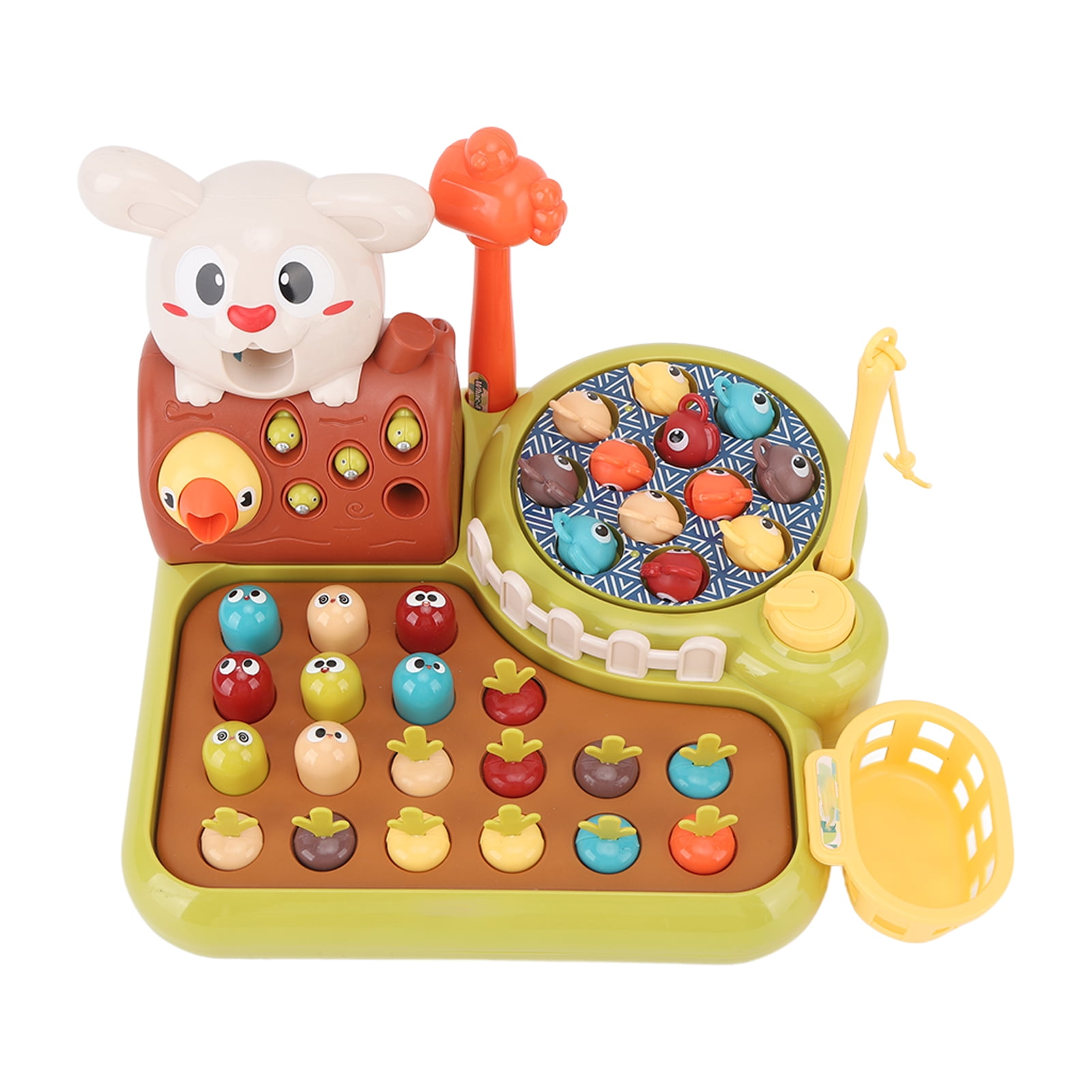 Plastic 4 In 1 Whack Game Slick Edges Happy Farm Playing Hamster ...