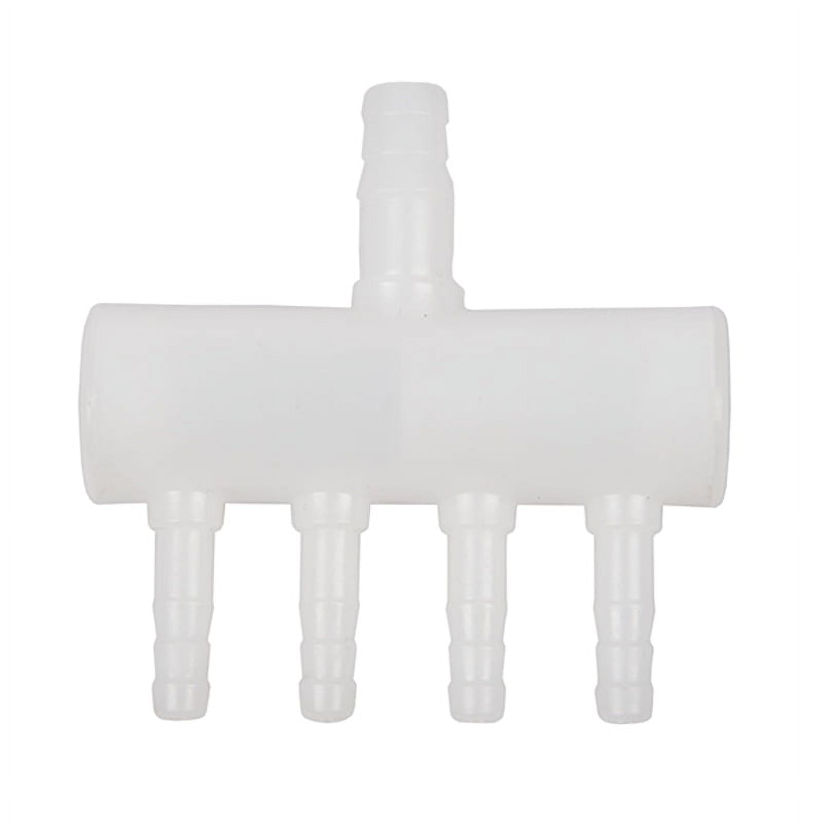 Plastic 4 Way Aquarium Oxygen Tube Fitting Splitter Manifold Tap Valve ...