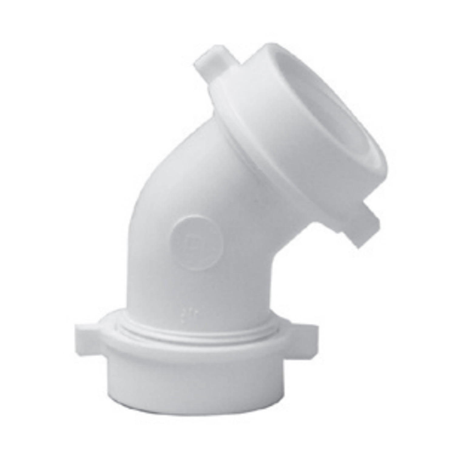 Plastic 45° Slip Elbow 1-1/2" White Slip Elbow for Tubular and Drains ...