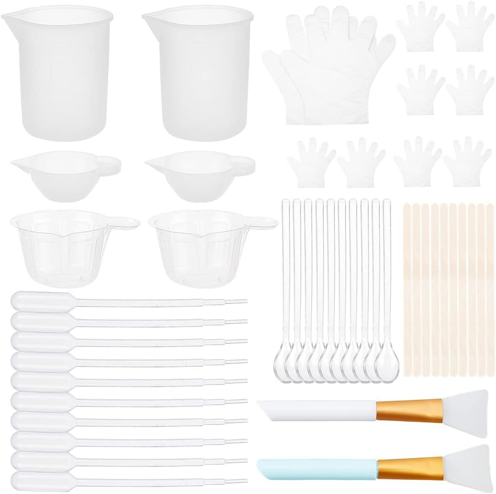 Plastic 88 Pcs Epoxy Resin Tools Including Silicone Measuring Cups ...