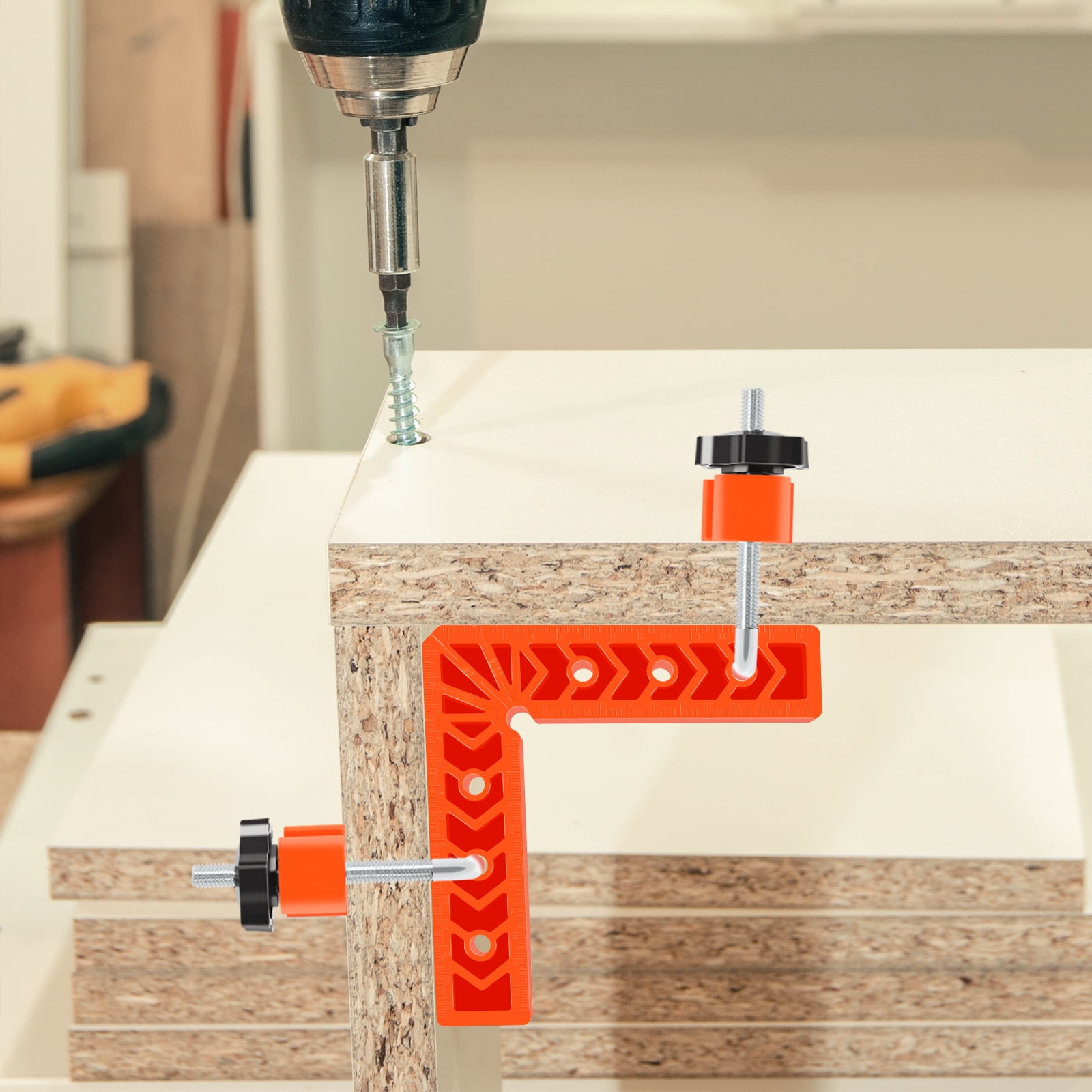 Plastic 90 Degree Clamp for Pictures Frames Cabinets Boxes Adjustable ...