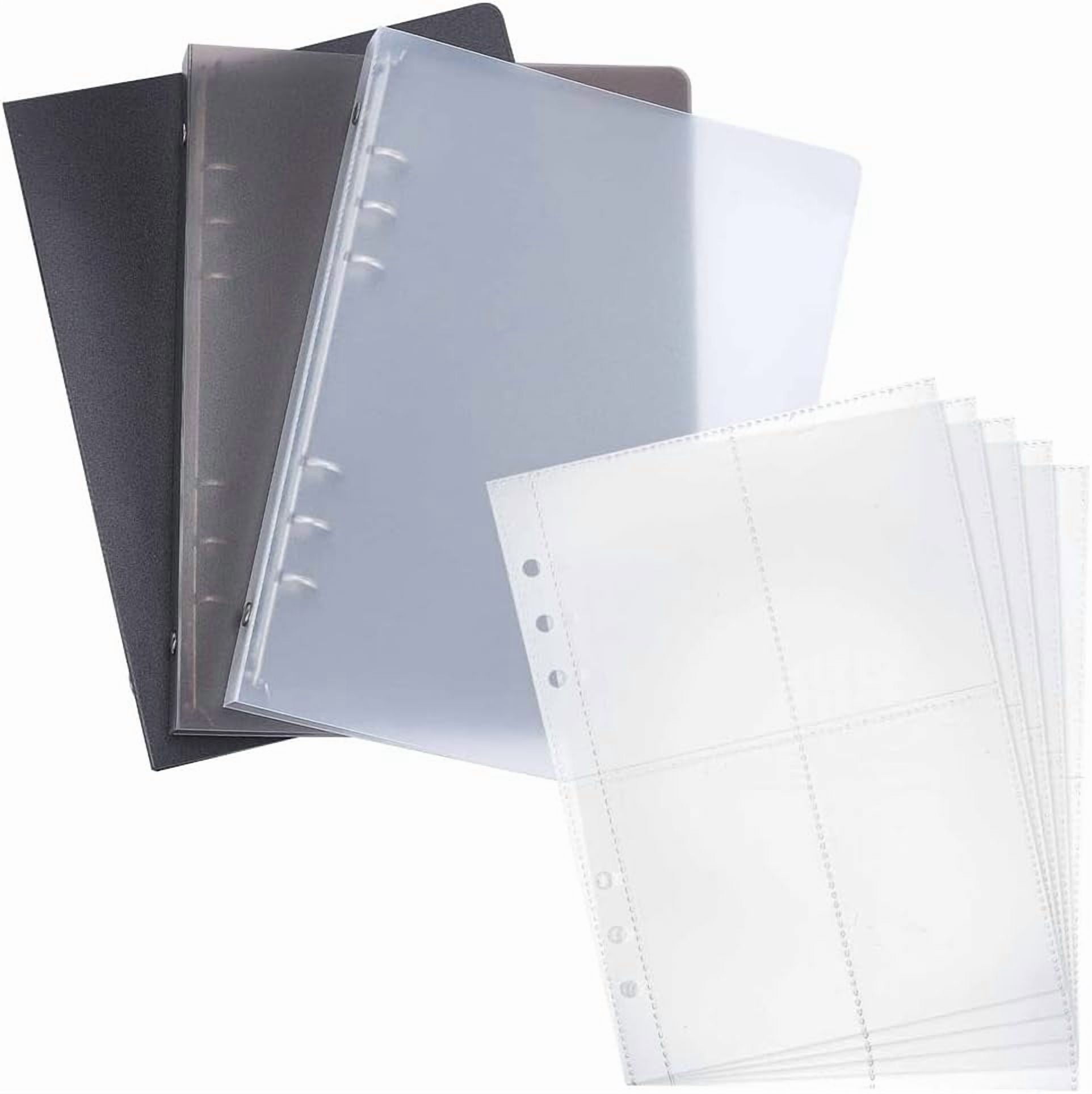 Plastic A5 Blank Binders 6 Ring Loose-Leaf Binder Cover with PVC ...
