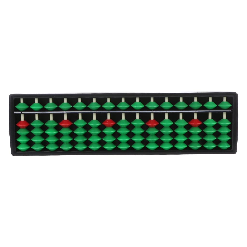 Plastic Abacus Soroban 15 Rods Beads Column School Learning Counting ...