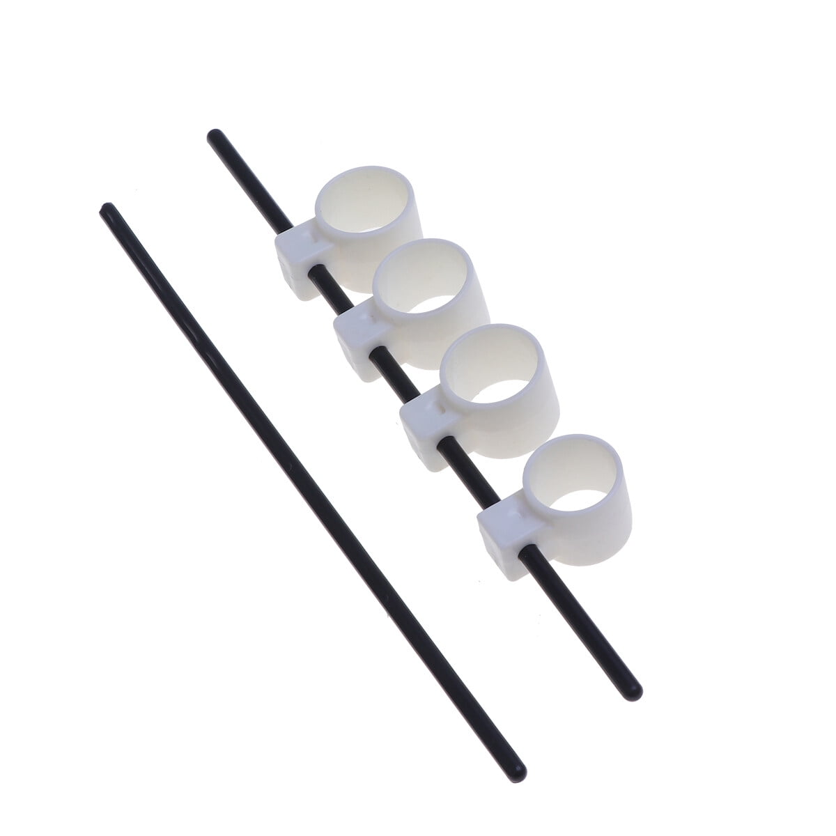 White Plastic Guitar Finger Expansion Sleeve for Practice Adjust Size ...