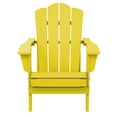Heavy-Duty Plastic Adirondack Chair, Folding Outdoor Patio Furniture ...