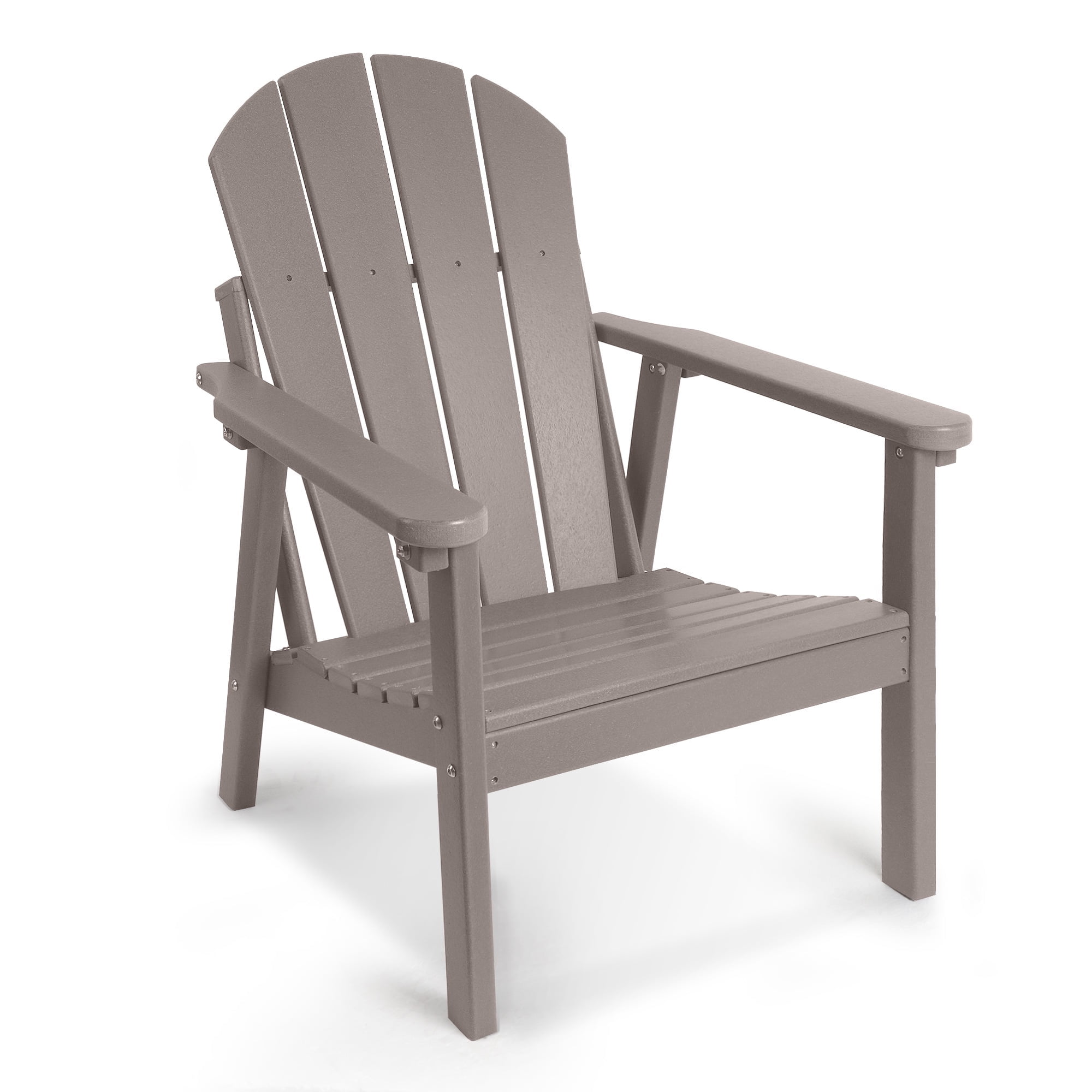 Brown Plastic Adirondack Chair