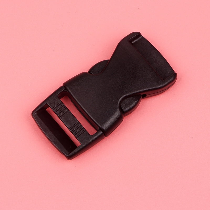 Plastic Adjustable Quick Contoured Side Release Buckle Black 50x25x9mm ...