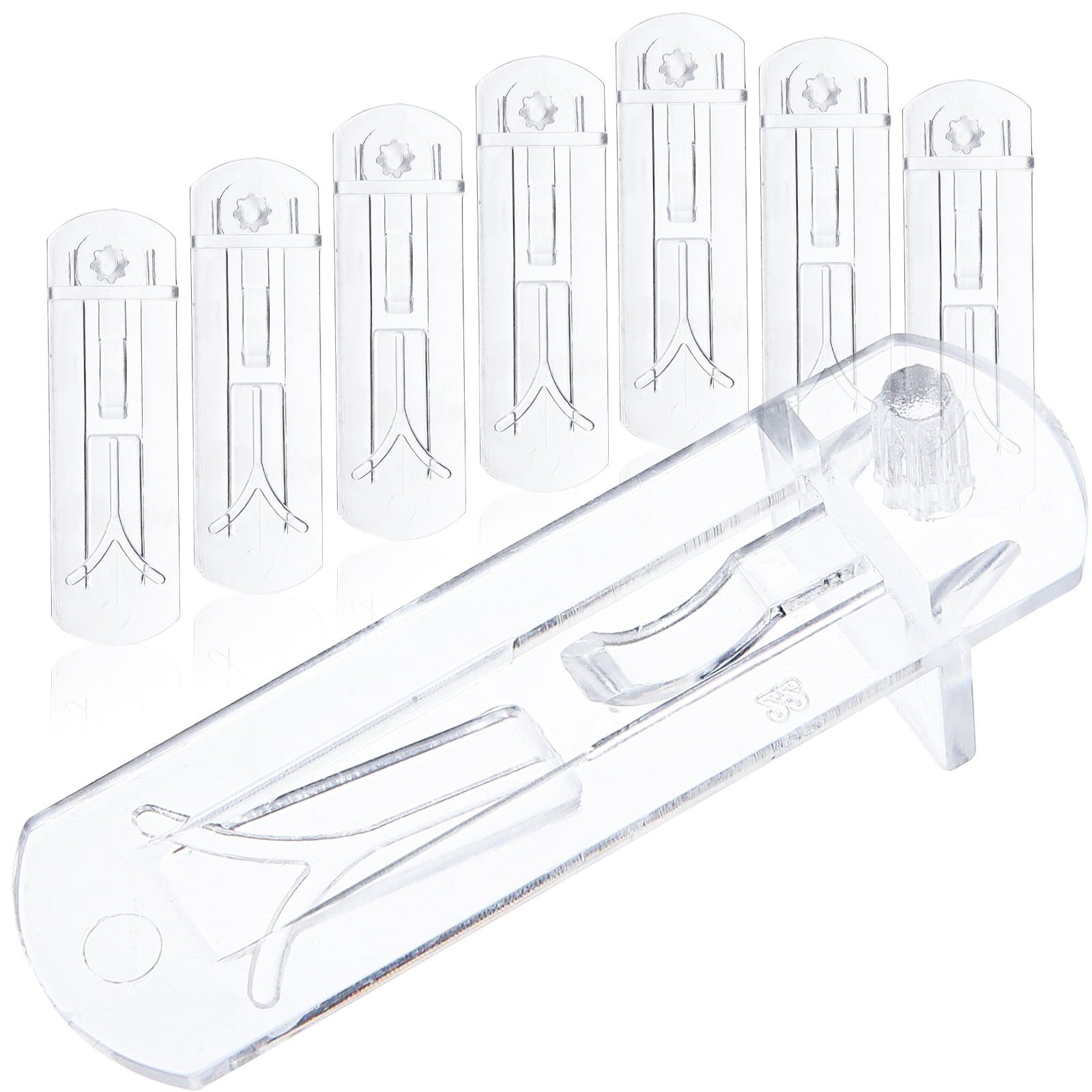 Plastic Adjustable, Shelf Support Shelving Brackets Clear with Support ...