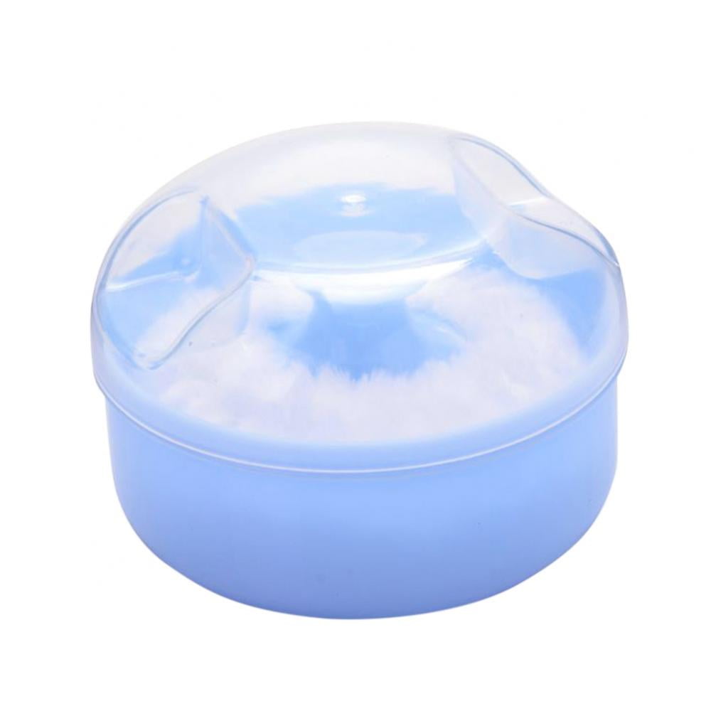 Plastic After-bath Powder Puff Box Bottle Kit Empty Refillable Face ...