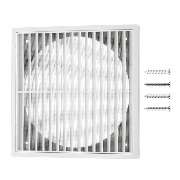 Plastic Air Outlet Vent Square Dryer Vents Cover with Screen Meshes ...