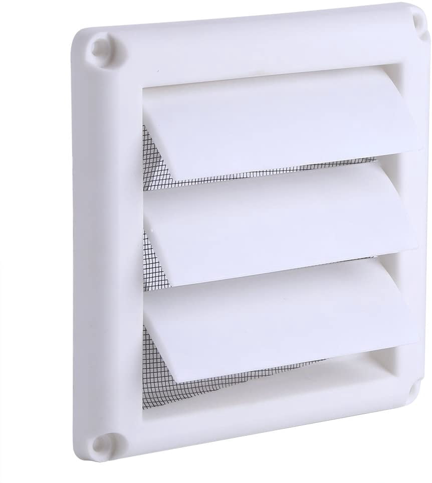 Plastic Air Vent Grille Cover 3 Flaps Wall Duct Ventilation Grill with ...