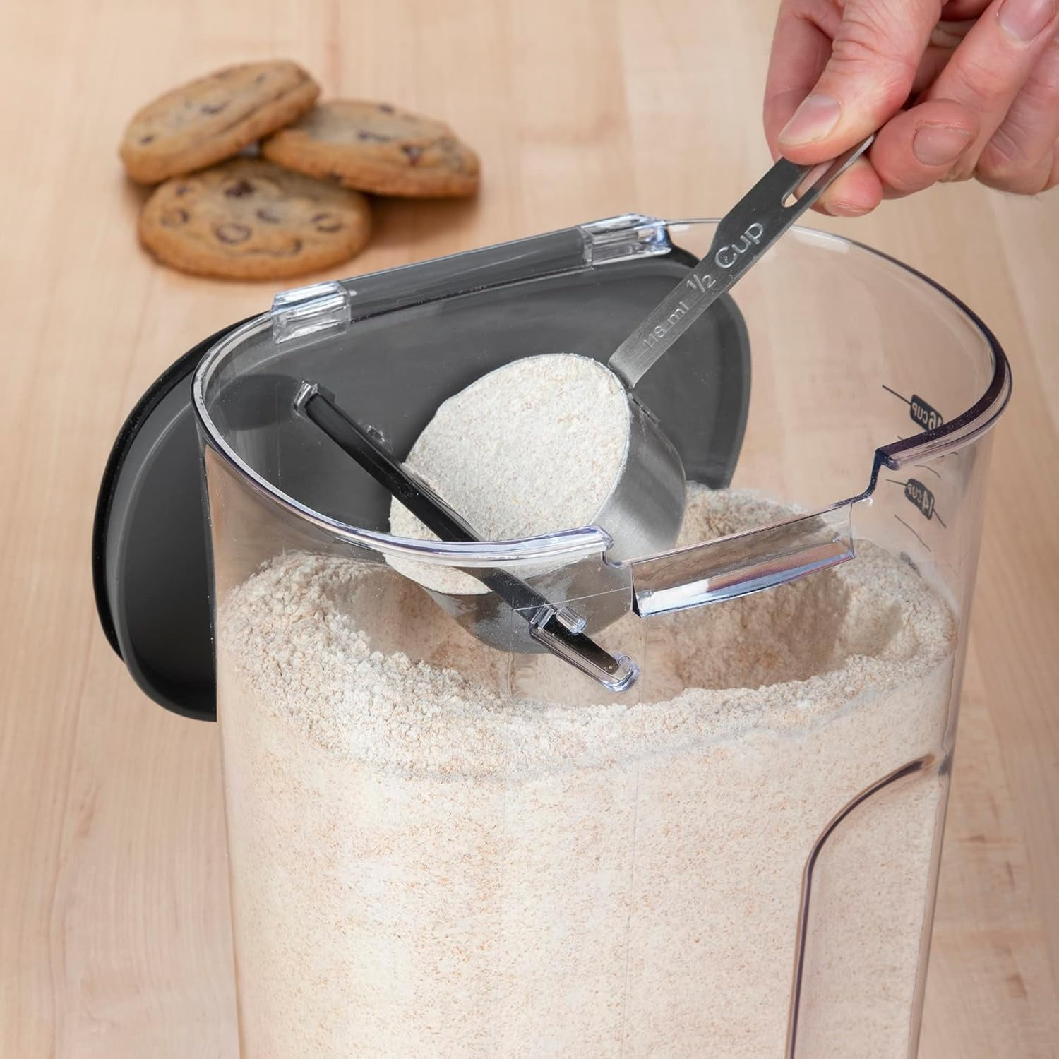 Plastic Airtight Food Baker's Kitchen Storage Organization Container ...