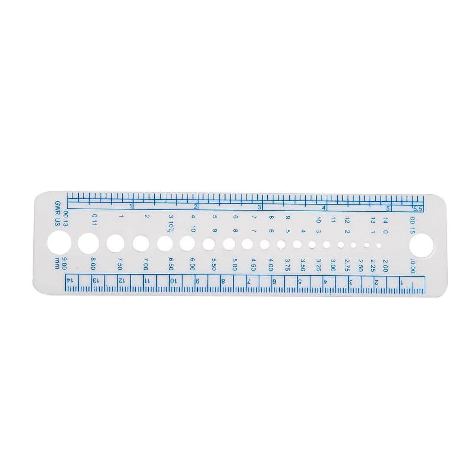 Plastic All In One Measure Ruler Useful Needle Gauge Sewing Ruler ...