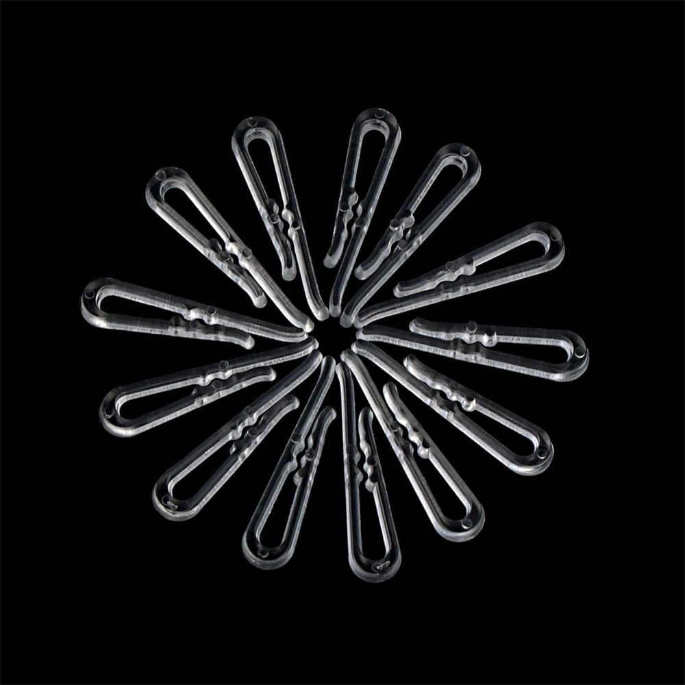 Plastic Alligator Clips with Teeth,U Shape Clear Shirt Folding Clips ...